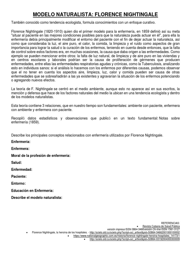 Modelo Naturalista: Florence Nightingale | ruiseñor de Florencia ...