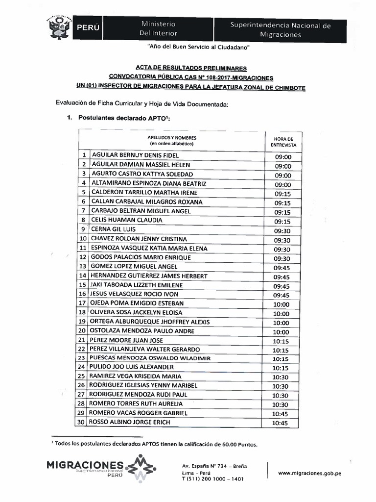 Acta Preliminar | PDF
