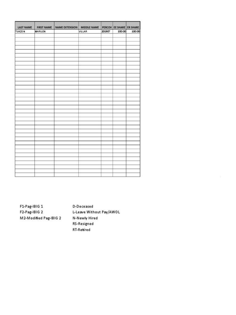 Members Contribution Remittance Form-HDMF | PDF
