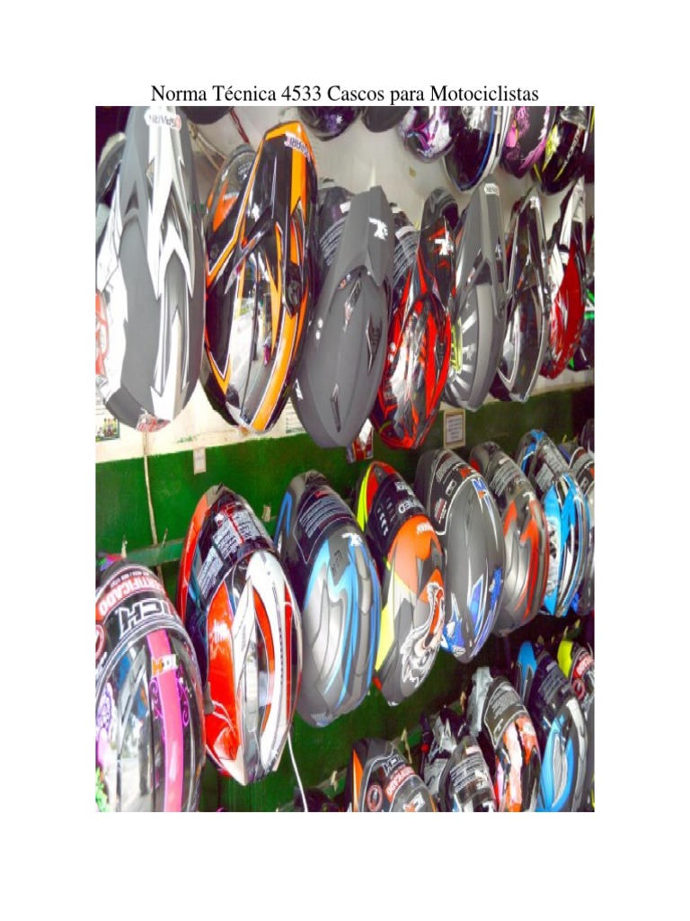 Norma Tecnica 4533 Cascos para Motociclistas | PDF | Casco | Motocicleta