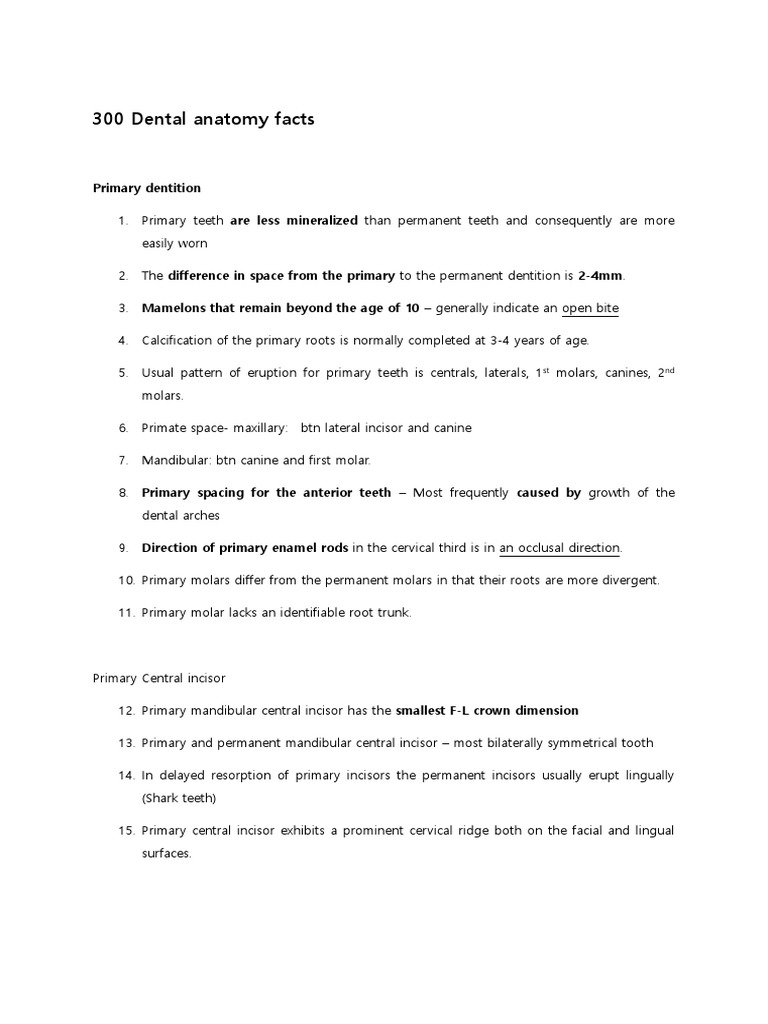 Anatomy of Primary and Permanent Teeth: A Comprehensive Review of Tooth ...