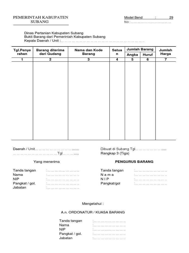 Nota Bend Model 29 Subang | PDF