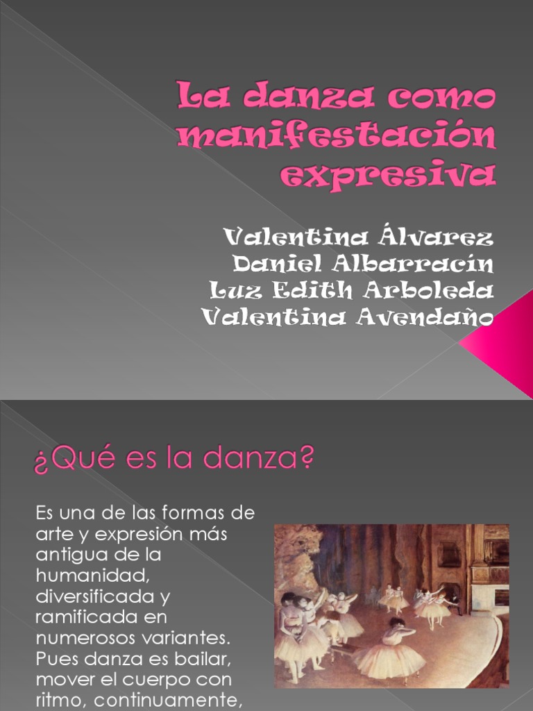 La Danza Como Manifestación Expresiva | PDF