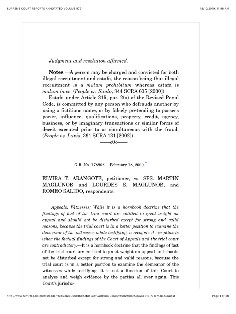 Judgment and Resolution Affirmed.: Notes. A Person May Be Charged and ...