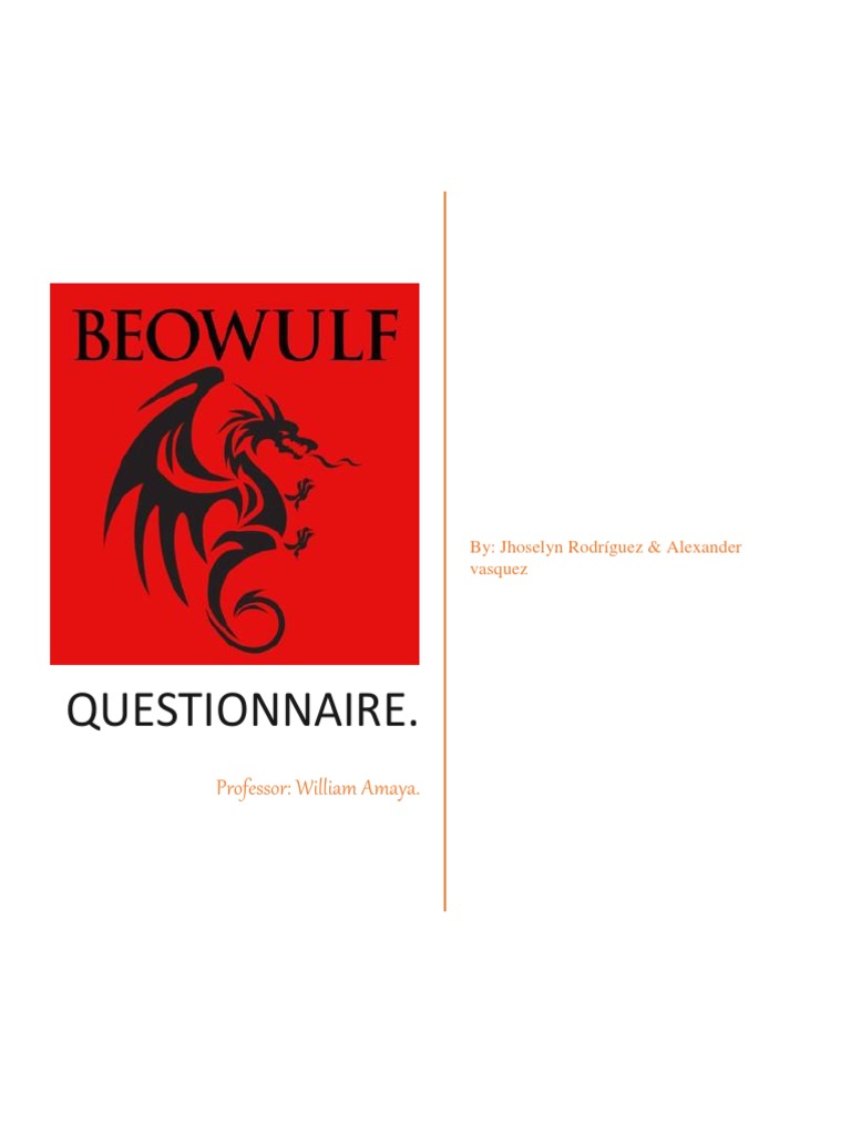 Beowulf Answer Question | PDF | Beowulf | English Heroic Legends