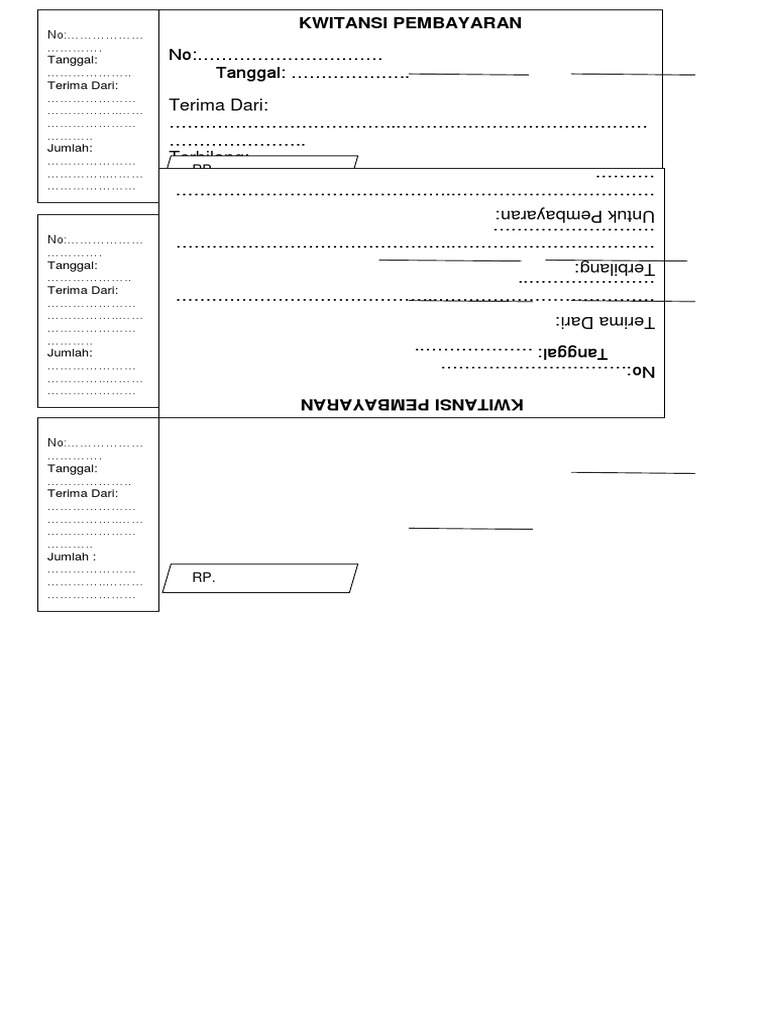Kwitansi Kosong | PDF