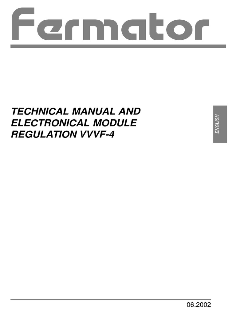 Fermator Operation Manual PDF | PDF | Power Supply | Mains Electricity