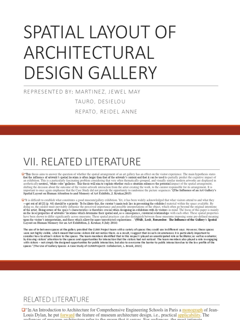 Spatial Layout of Architectural Design Gallery | PDF | Museum | Art Museum