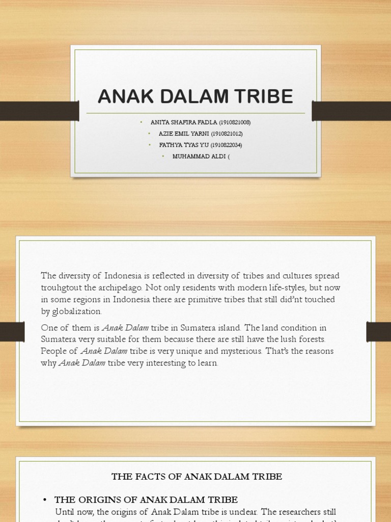 Anak Dalam Tribe | PDF | Travel