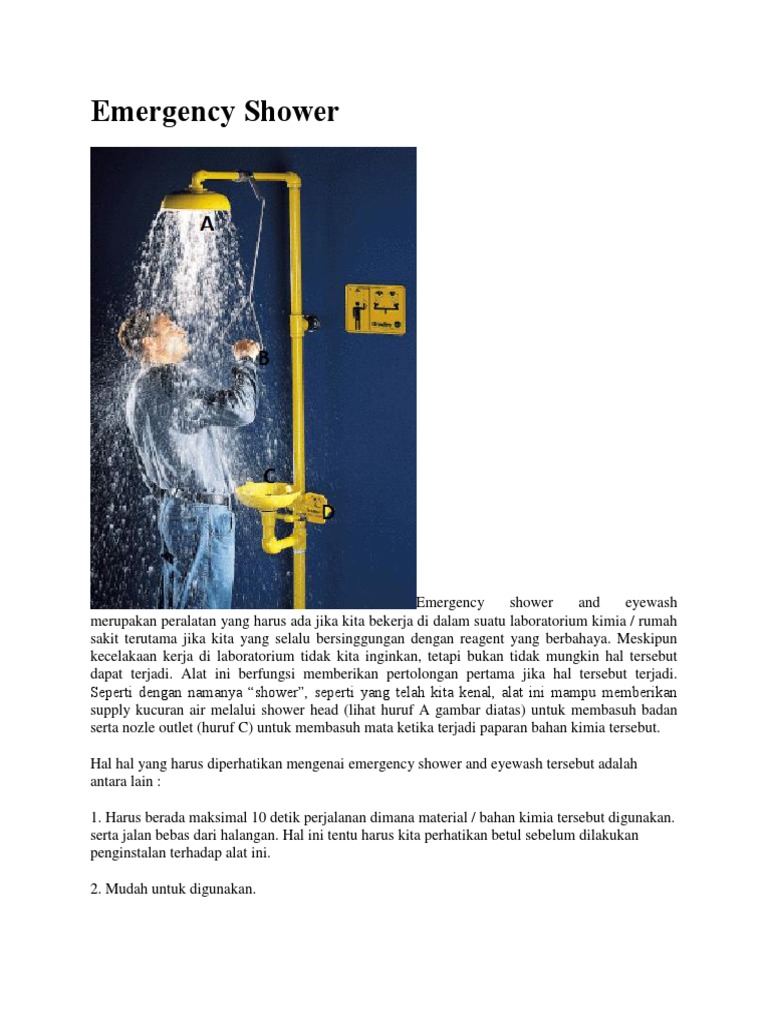 Emergency Shower | PDF