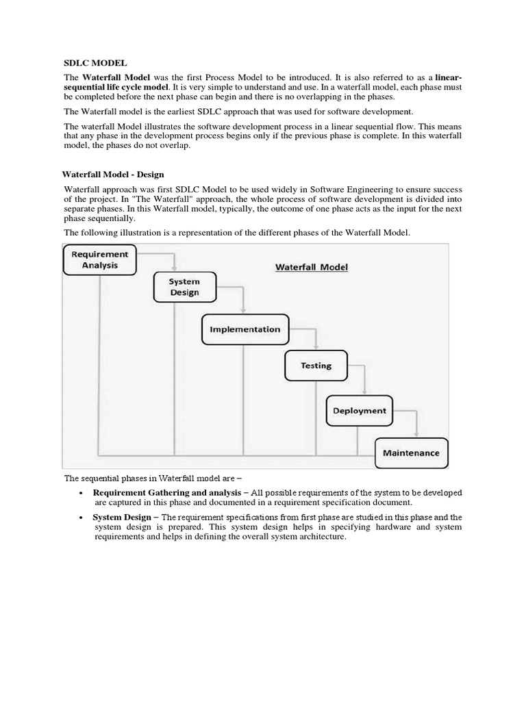 SDLC Model | PDF | Software Development | Software Testing