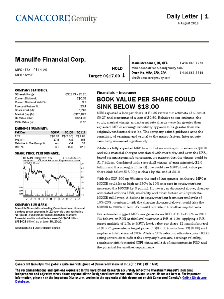 Canaccord Genuity | PDF | Book Value | Interest