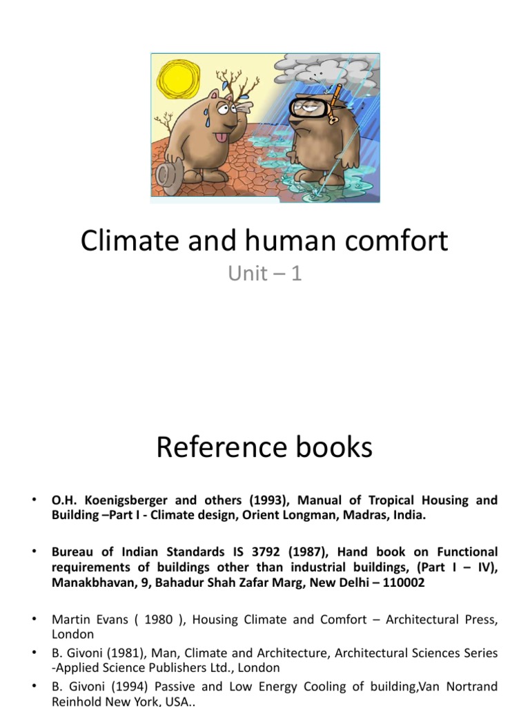 Climate and Human Comfort | PDF | Humidity | Atmosphere Of Earth