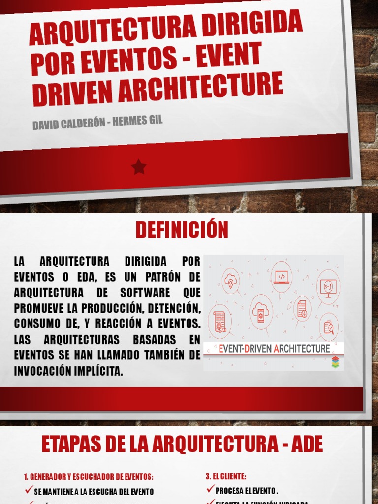 Arquitectura Dirigida Por Eventos - Event Driven Architecture | PDF