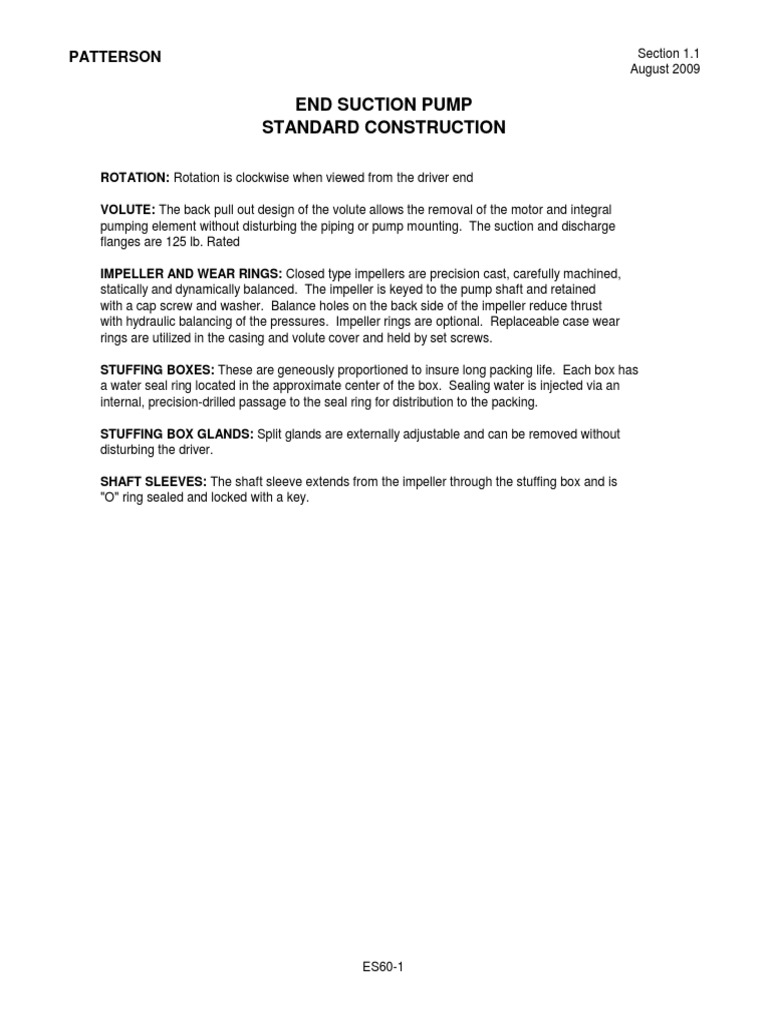 Patterson Material List PDF | PDF | Bearing (Mechanical) | Pump