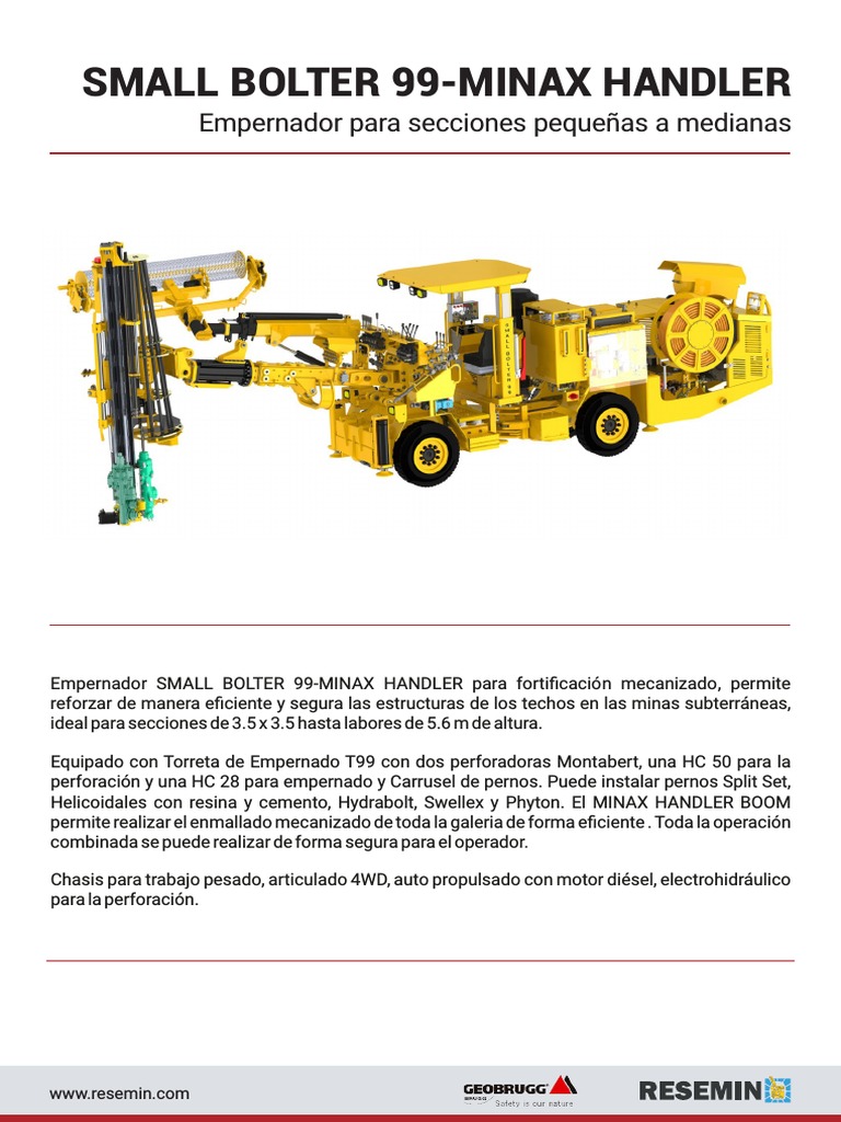 SMALL BOLTER 99 - MINAX HANDLER (Español) - REV. 190507 PDF | PDF ...