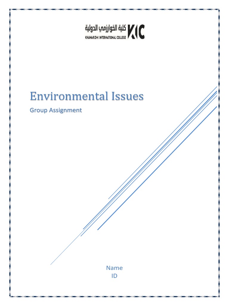 Environmental Issues Assignment | PDF | Pollution | Water Pollution