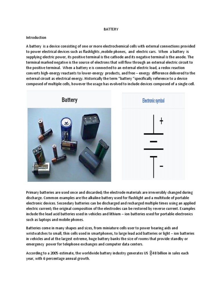 Lead Acid Battery Pdf Anode Cathode