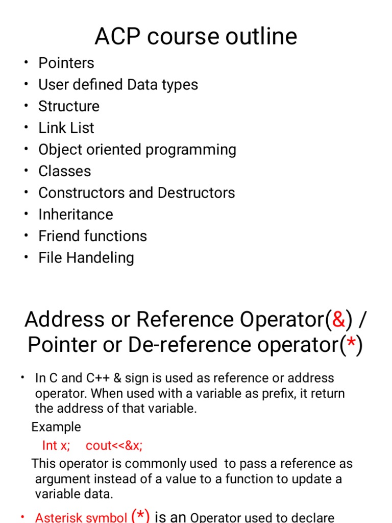 Pointers C++ Slides | Download Free PDF | Pointer (Computer Programming) | Variable (Computer ...