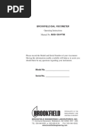 Brookfield - Viscosity Standards | PDF | Viscosity | Soft Matter