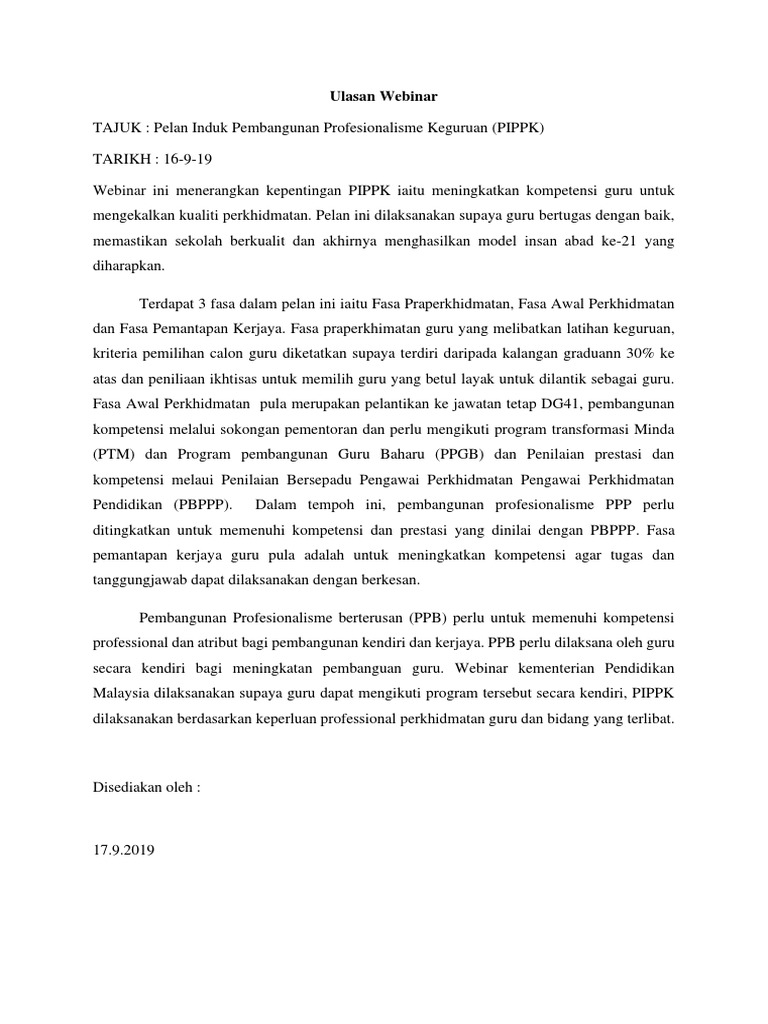 Ulasan Webinar | PDF