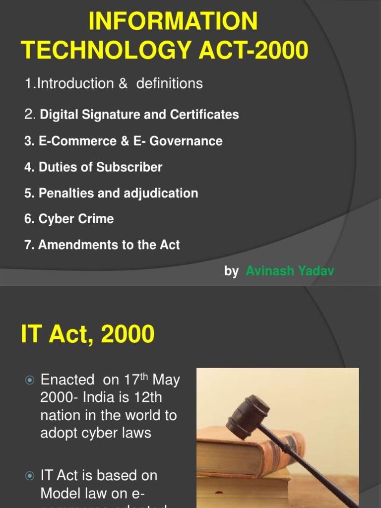IT Act 2020 | PDF | E Commerce | Corporate Governance