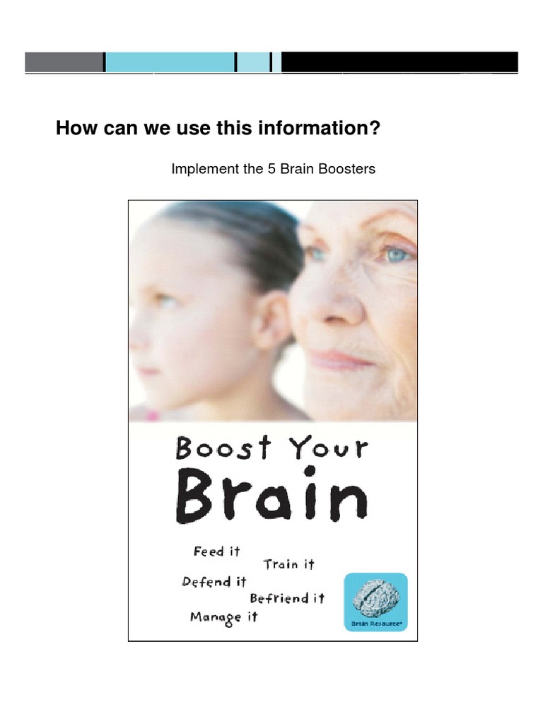 The Five Brain Boosters | PDF | Alzheimer's Disease | Brain
