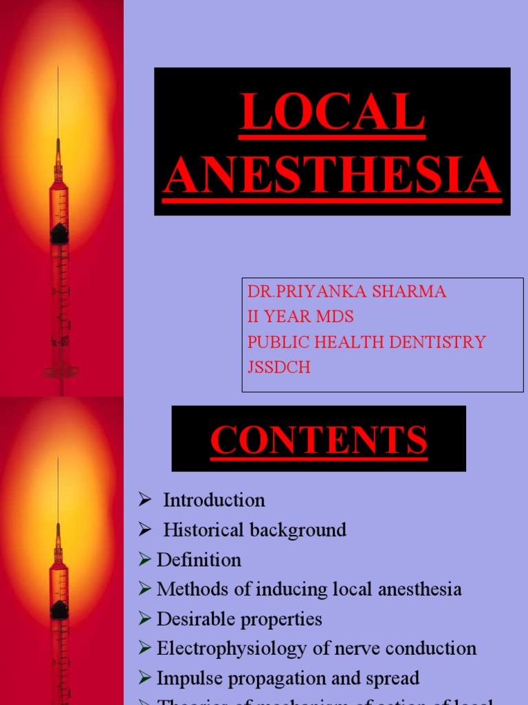 Local Anesthesia | PDF | Acid Dissociation Constant | Action Potential