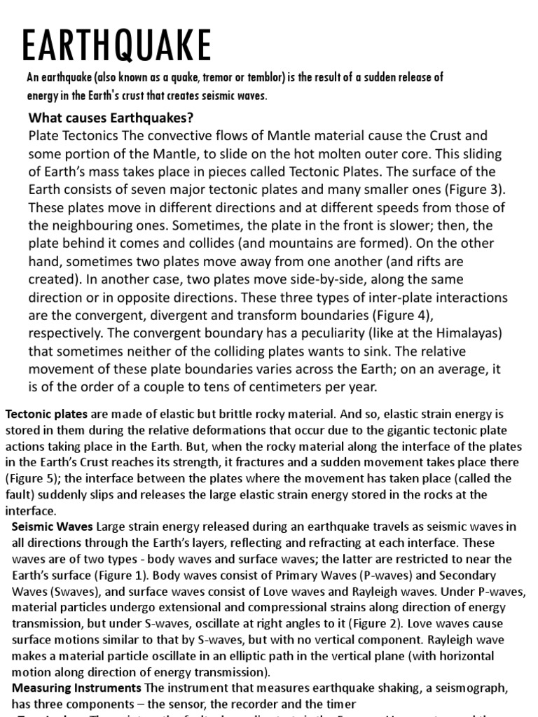 Understanding Earthquakes: Causes, Effects and Building Vulnerabilities ...