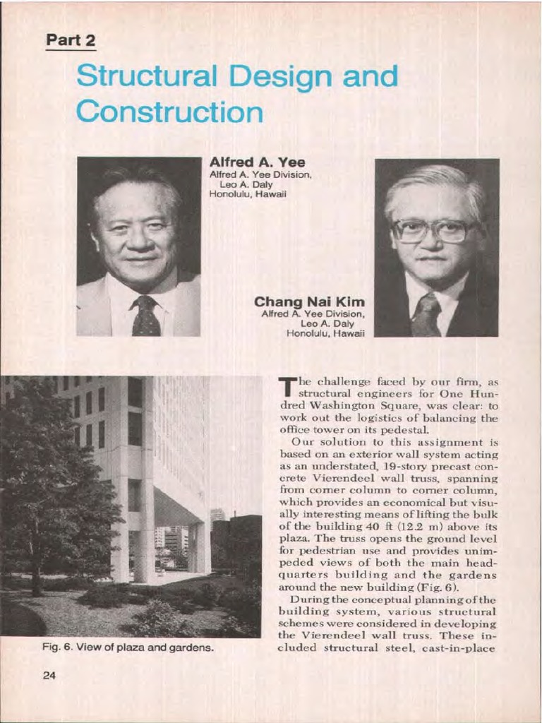 Structural Design and Construction: Alfred A. Yee | PDF | Precast ...
