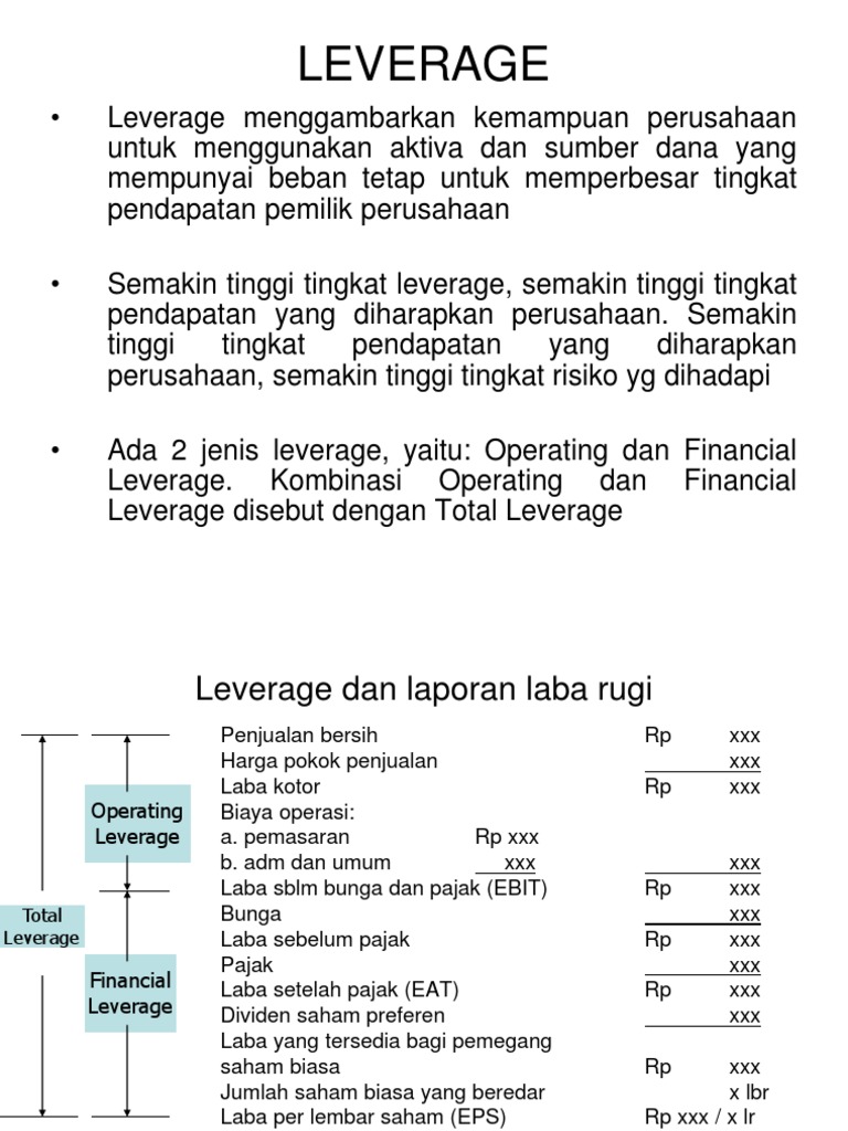 Leverage | PDF | Teknologi & Rekayasa