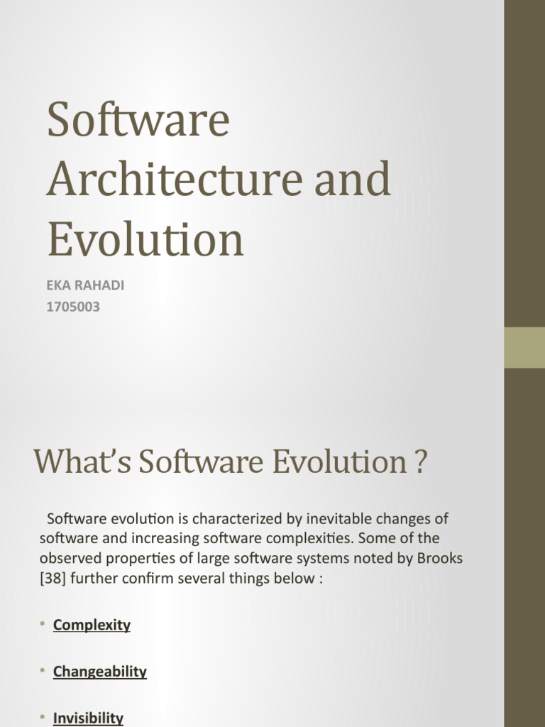 Software Architecture Evolution Insights | PDF
