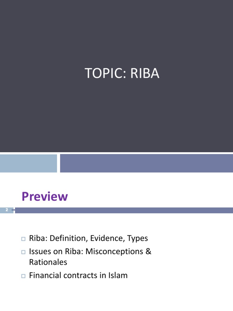 Riba | PDF | Saving | Interest