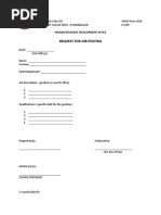 HR-MRF (Manpower Request Form) | PDF