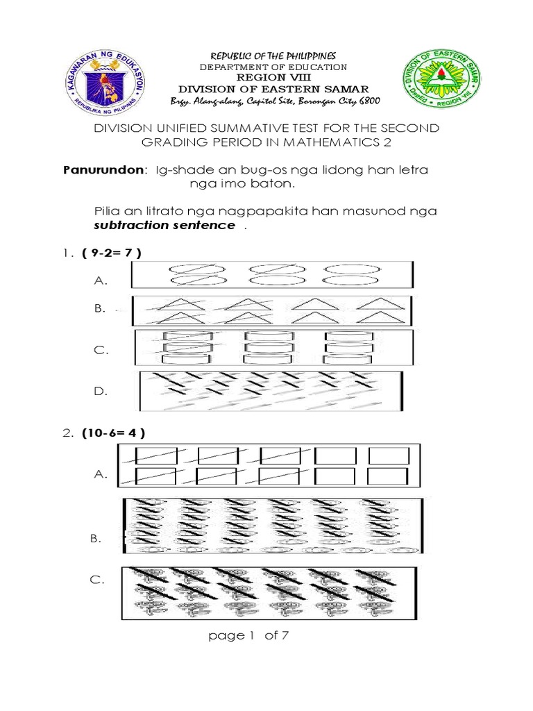 Grade 2 Second Periodical Test | PDF