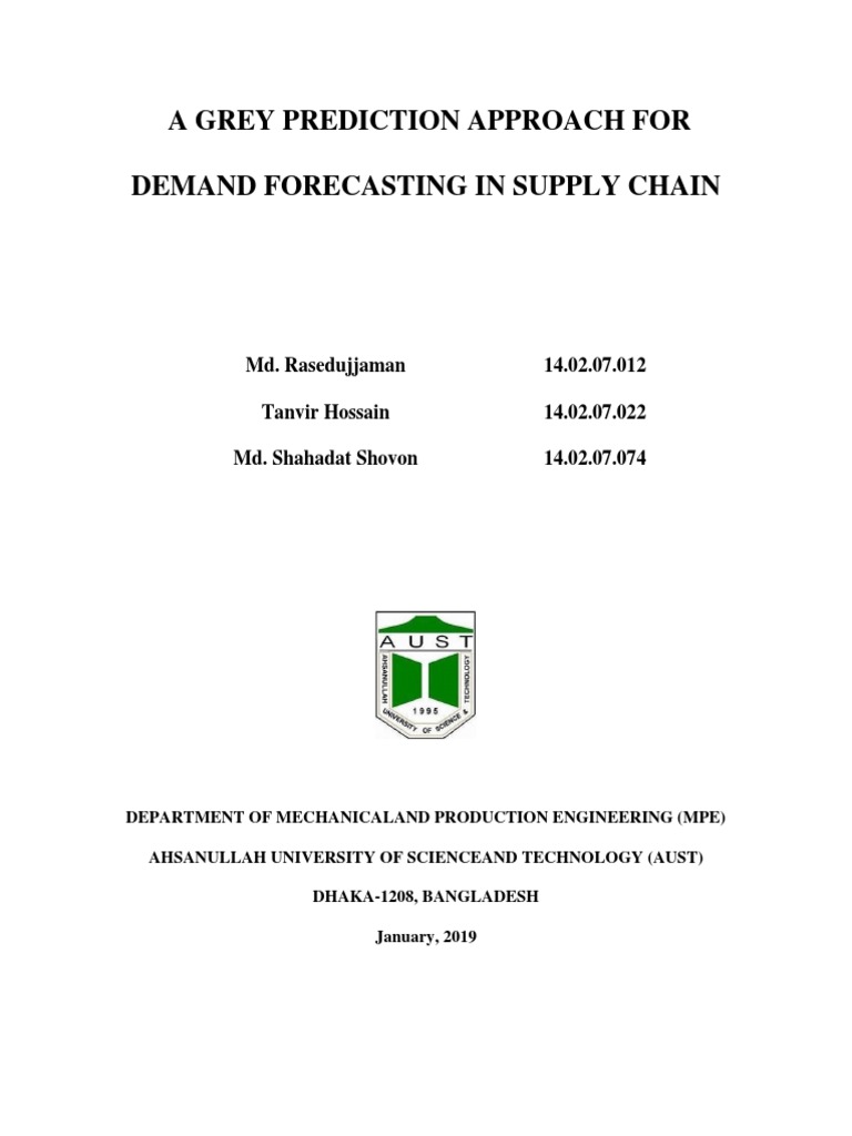 Grey Prediction Model Pdf Forecasting Mathematical Model