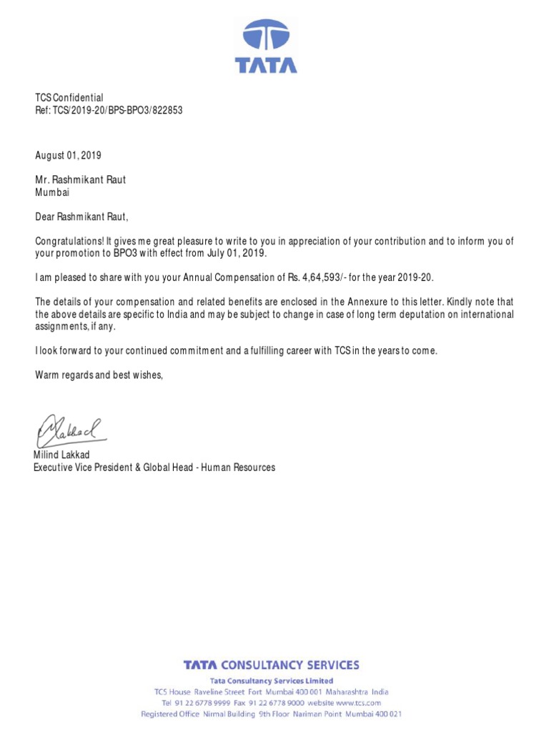 Compensation Letter | PDF | Life Insurance | Insurance