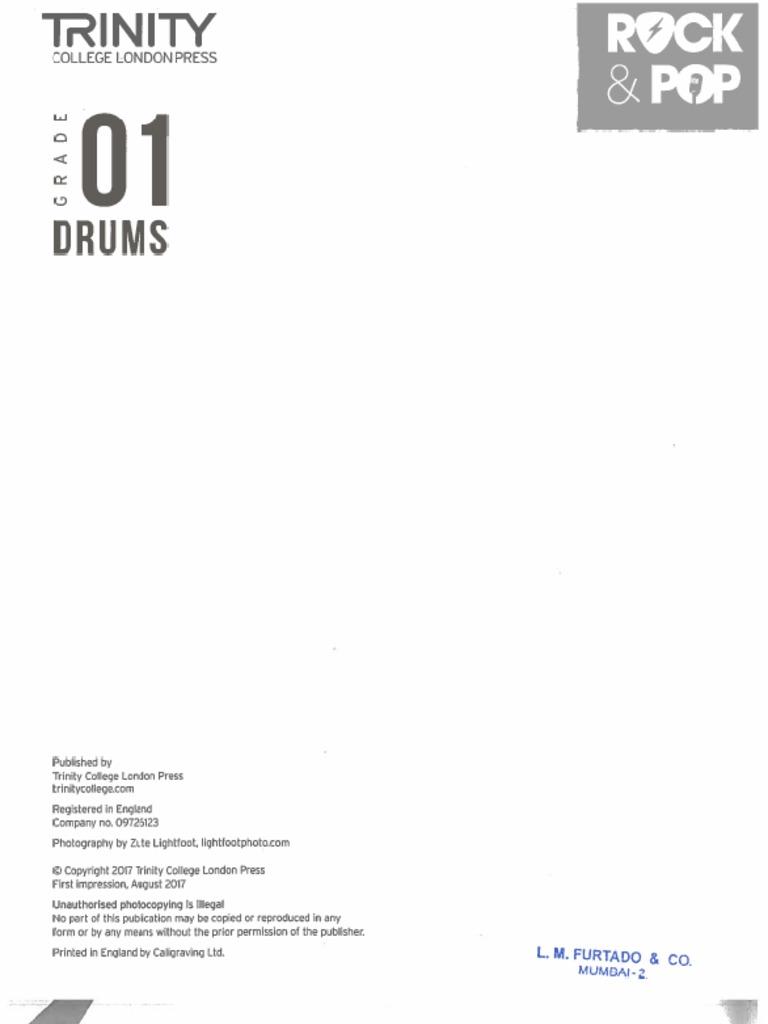 Grade 1 Drums | PDF