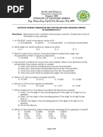 Grade 5 Q1 Summative Test | PDF