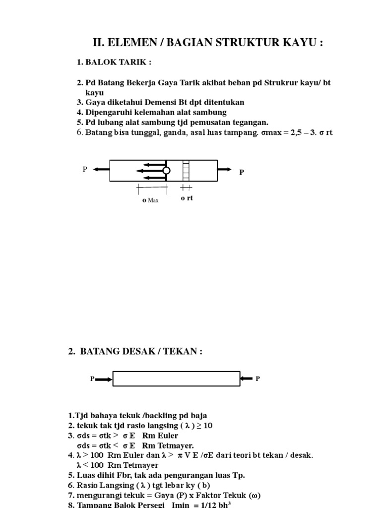 .Elemen Struktur. Kayu | PDF