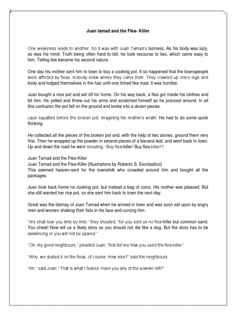 Juan Tamad And The Flea Pdf