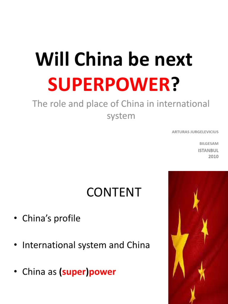 China's Rise as a Global Superpower | PDF | China | World Politics