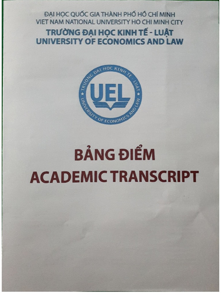 Academic Transcript - Le Thi Ngoc Bich | PDF