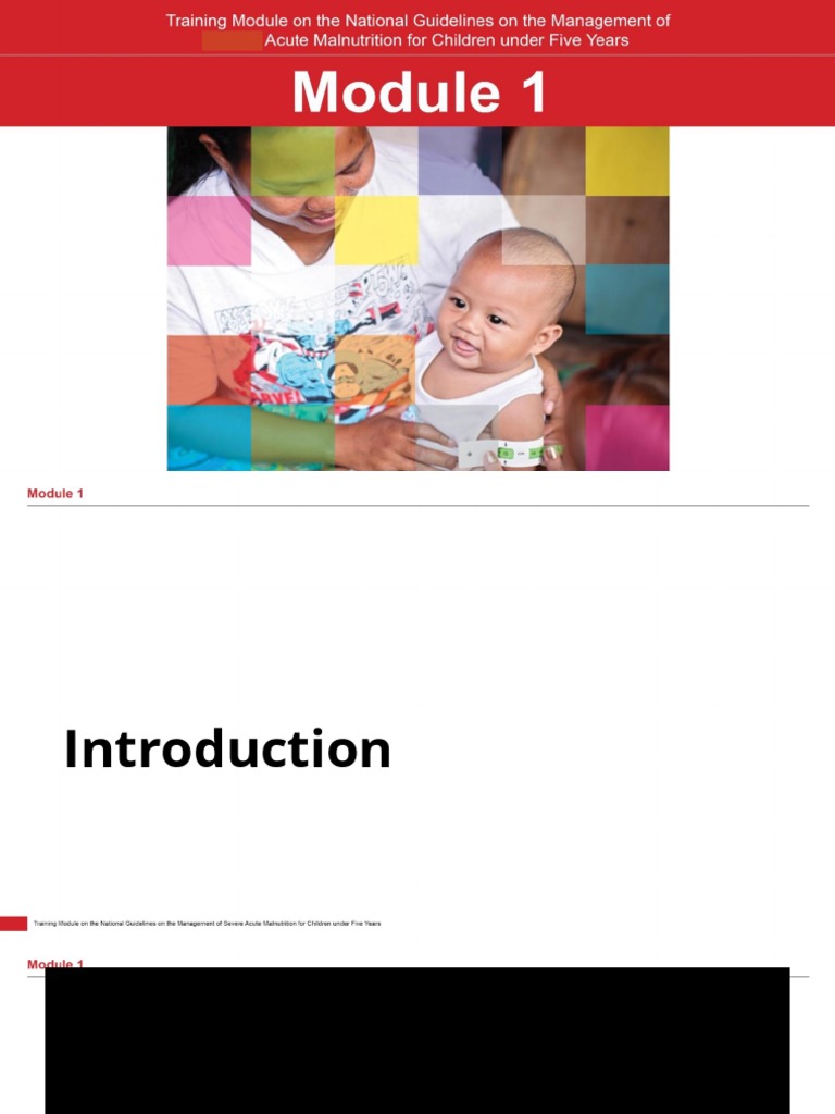 1-Module 1 Introduction 20181114 RCG | PDF | Malnutrition | Micronutrient