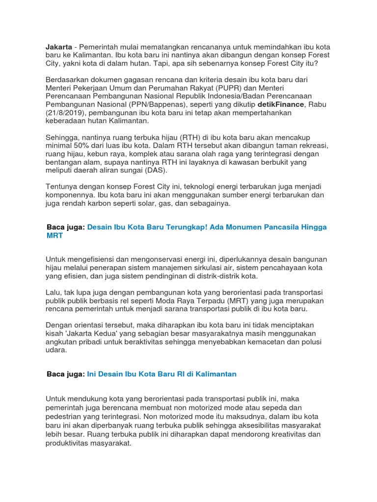 IKB Konsep Forest City | PDF