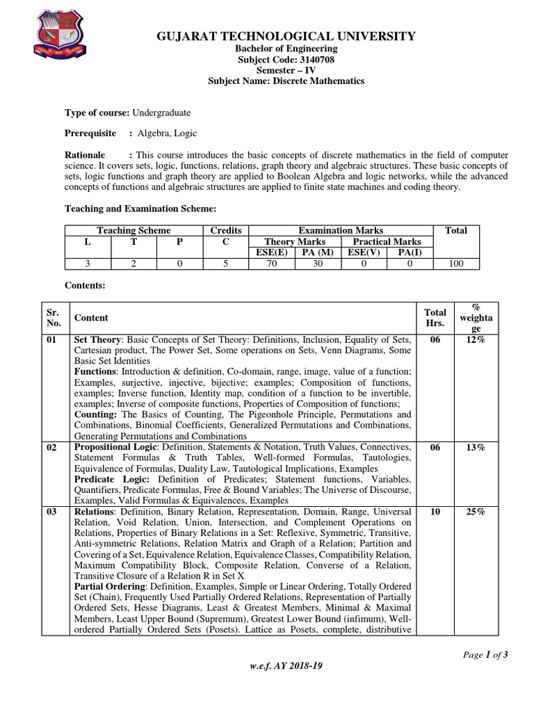 Discrete Mathematics | PDF | Function (Mathematics) | Discrete Mathematics