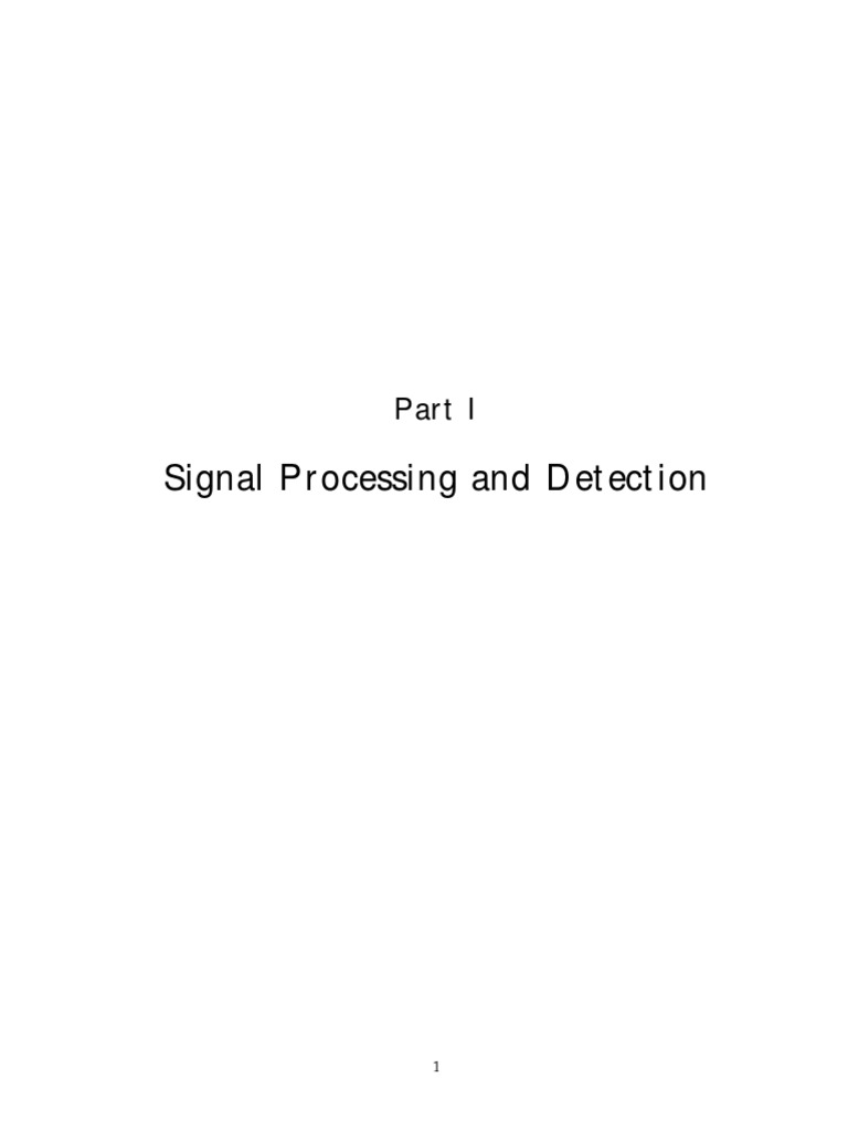 Signal Processing and Detection | PDF | Modulation | Data Transmission