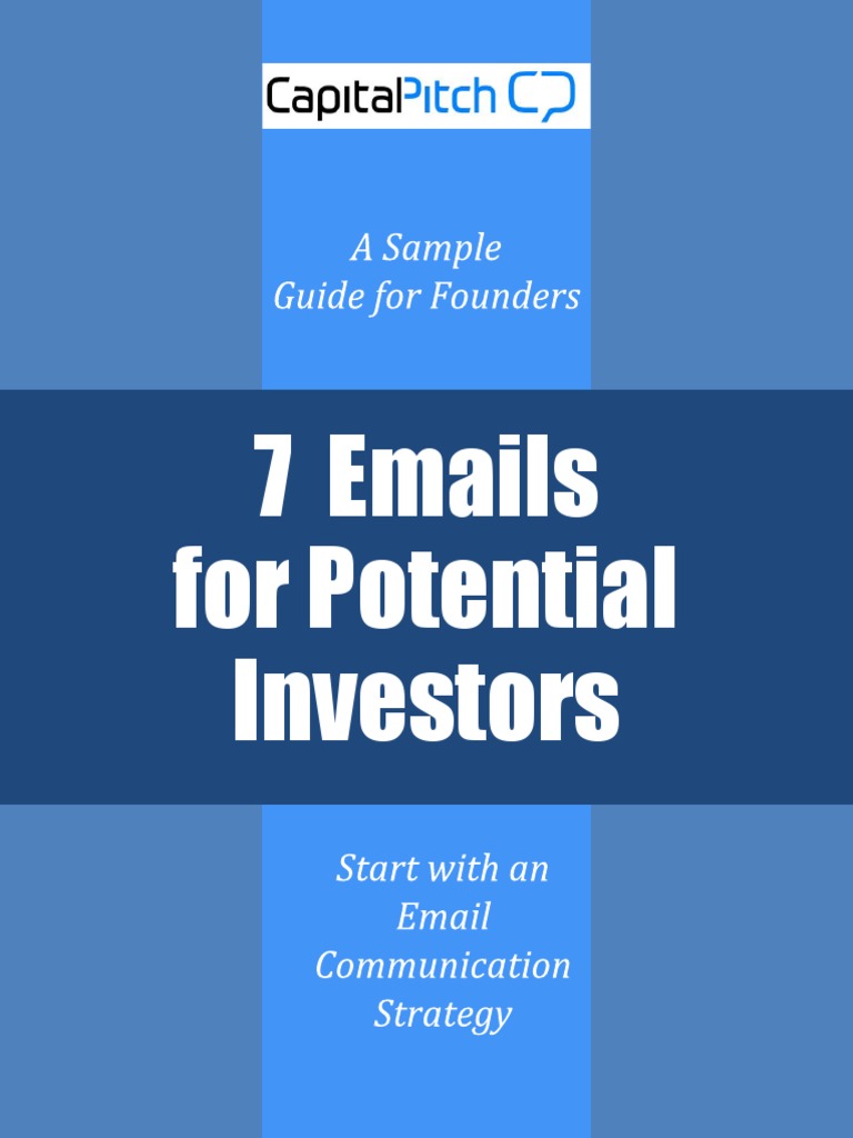 7 Emails For Potential Investors | PDF | Startup Company | Small ...