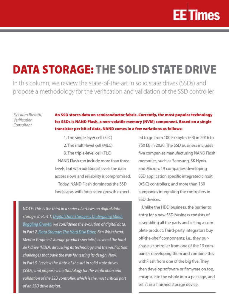 Data Storage:: The Solid State Drive | PDF | Solid State Drive | Flash ...