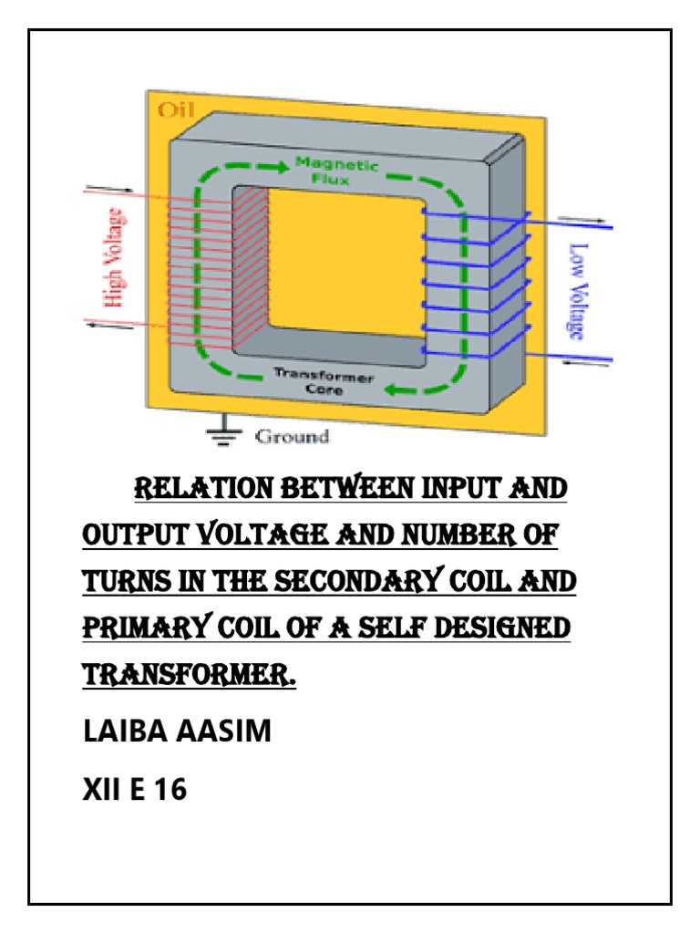 Relation Between Input and Output Voltage and Number of Turns in The ...